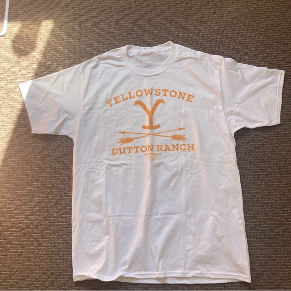 Yellowstone | Shirts | Yellowstone Dutton Ranch White Tshirt Size Large ...